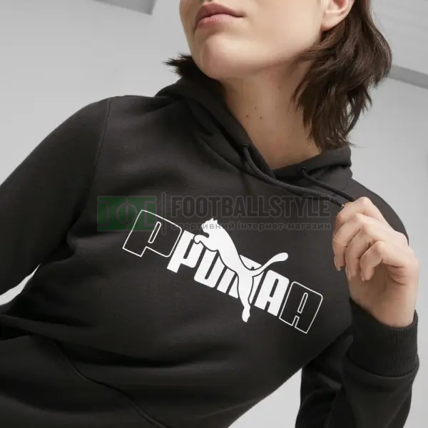 Худі жіноче Puma ESSENTIALS+ LOGO LAB чорне 675955-01 (675955-01 ...